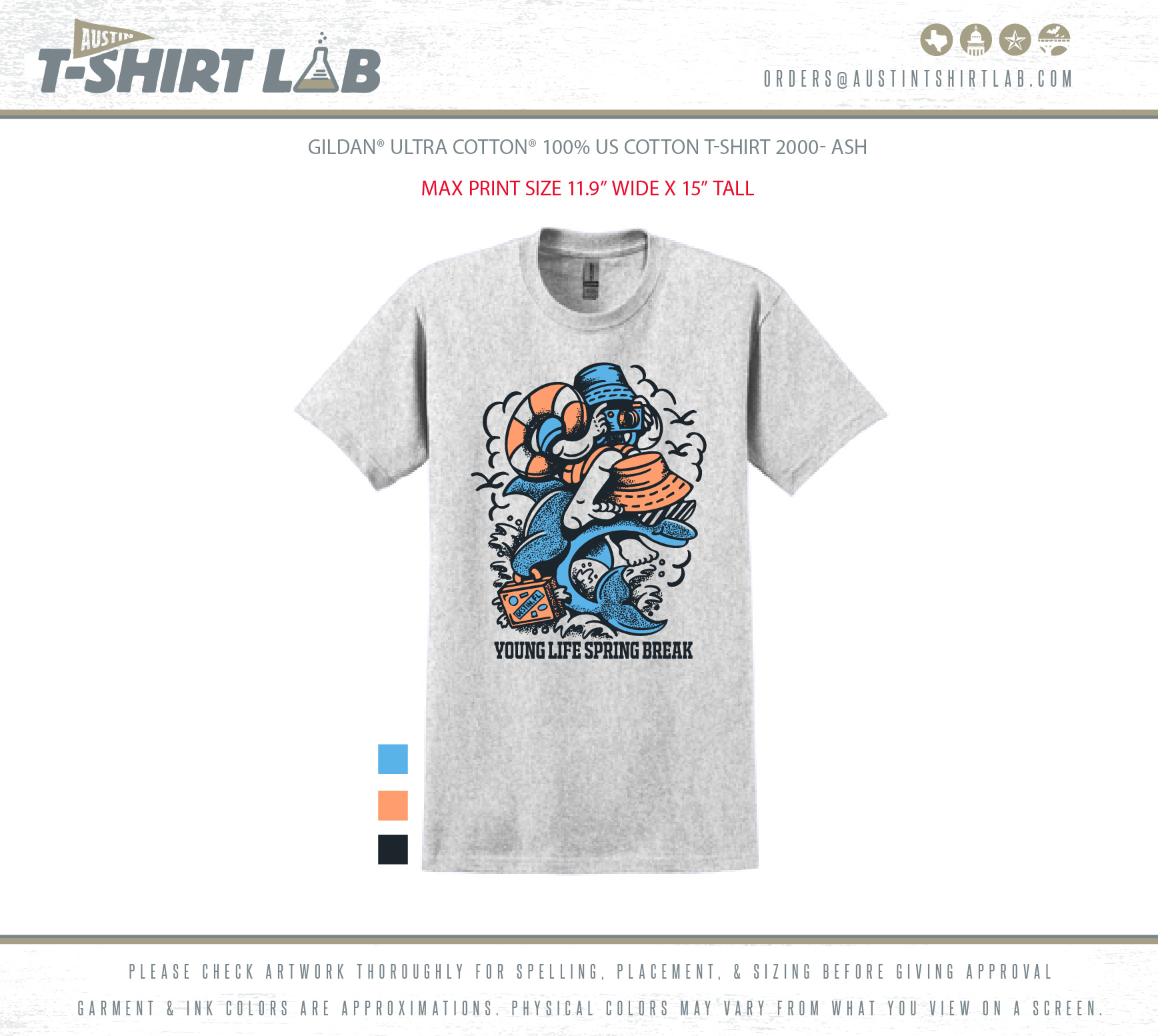 Texas Young Life Summer - Austin T-Shirt Lab