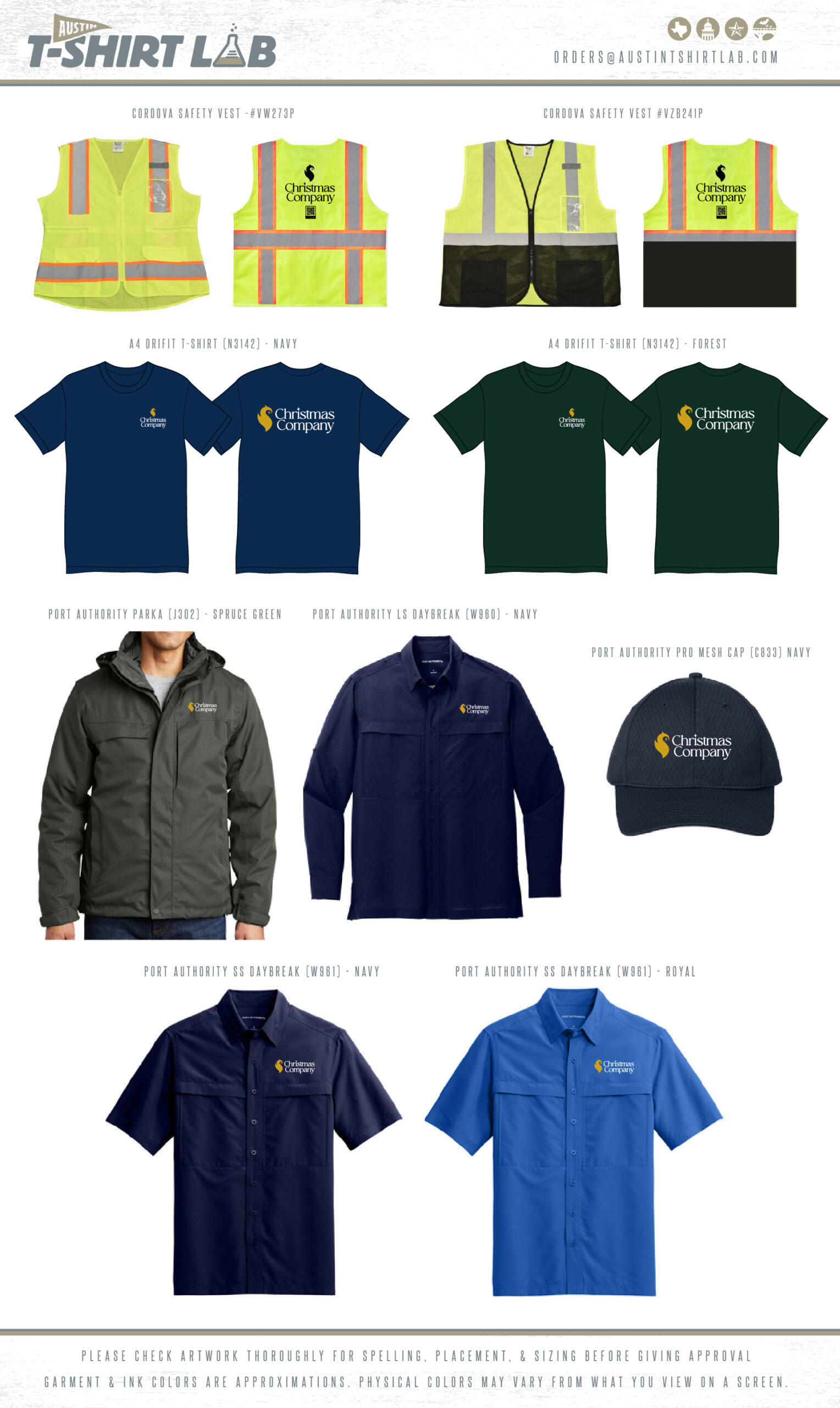 Christmas Company 2024 Merch - Austin T-Shirt Lab